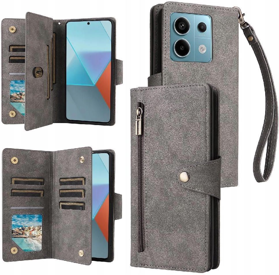 Etui Dla Xiaomi Redmi Note 13 Pro Magnetyczna Skóra Osłona Na Zamek Z ...