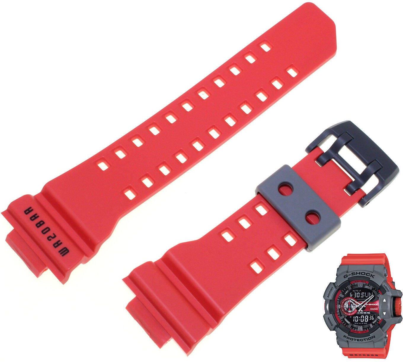 Casio Pasek do zegarka G-Shock GA-400 czerwony 10482078 - Ceny i opinie - Ceneo.pl