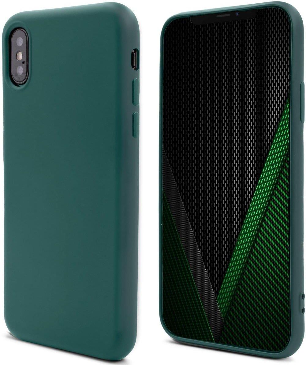 Moozy Lifestyle Zaprojektowane Dla Etui Na Iphonea X I Xs Ciemnozielone Z Płynnego Silikonu ...