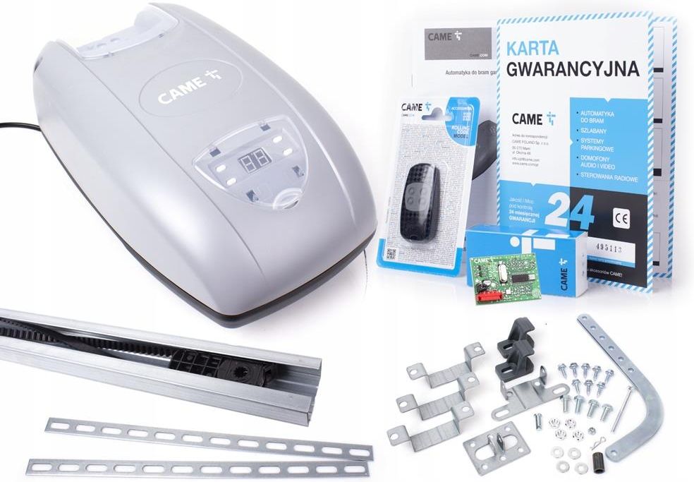 Napęd do bramy Came Zestaw V1000 Atomo + Szyna Z Paskiem V1000Kit1 ...