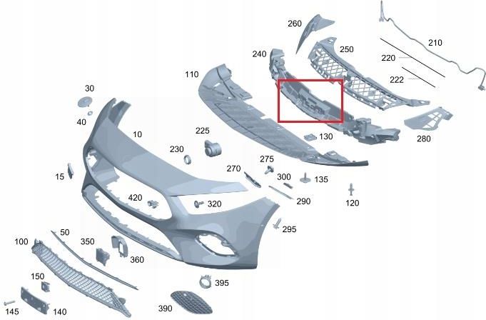 Zderzak do kupienia Mercedes Absorber Zderzaka Przod A1778859402 ...
