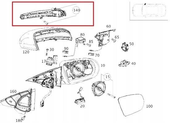 Kierunkowskaz Mercedes Kierunkowskaz Lusterka Prawy A0999064601 ...