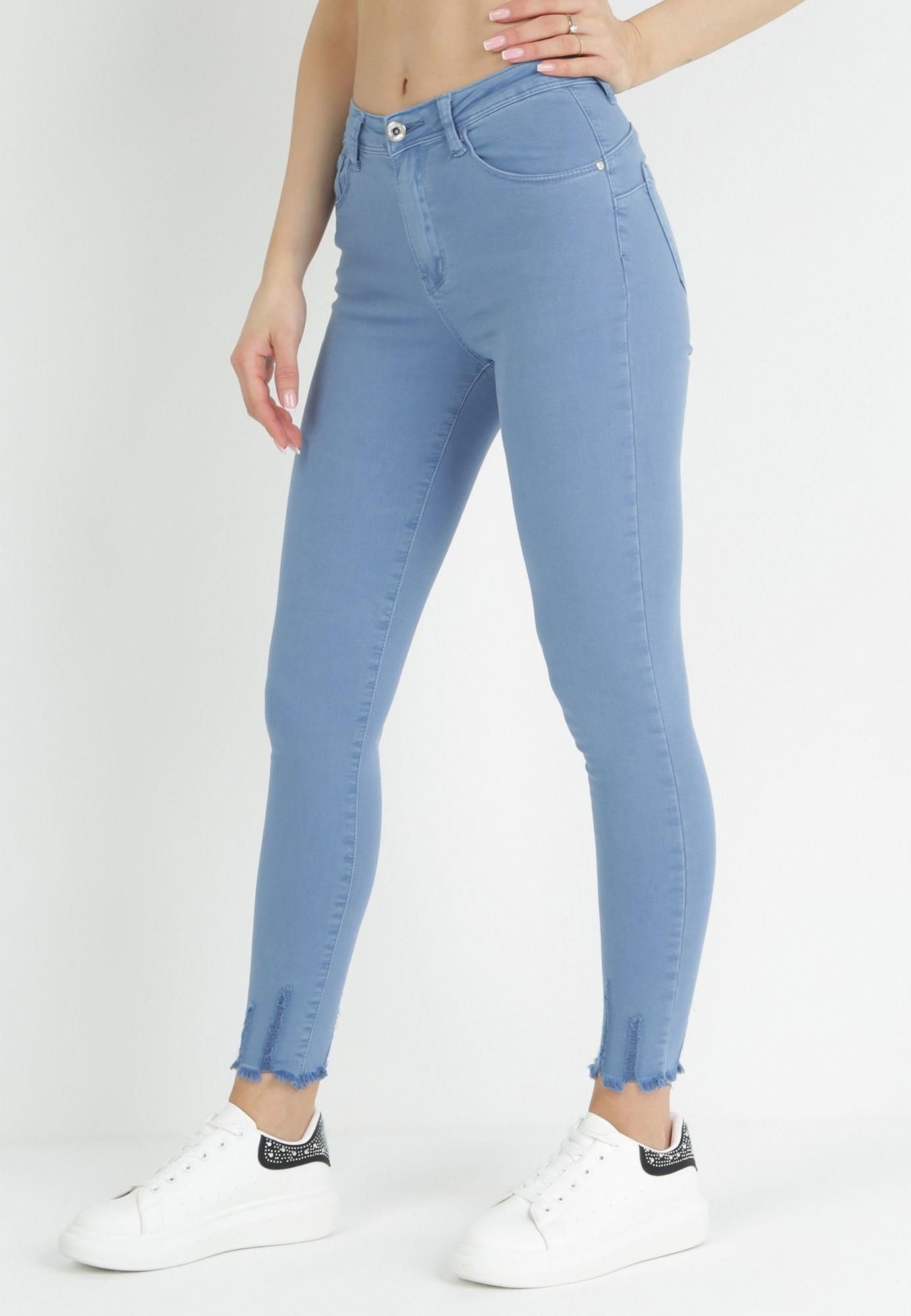 Born2Be Niebieskie Spodnie damskie 40 Skinny - Ceny i opinie - Ceneo.pl