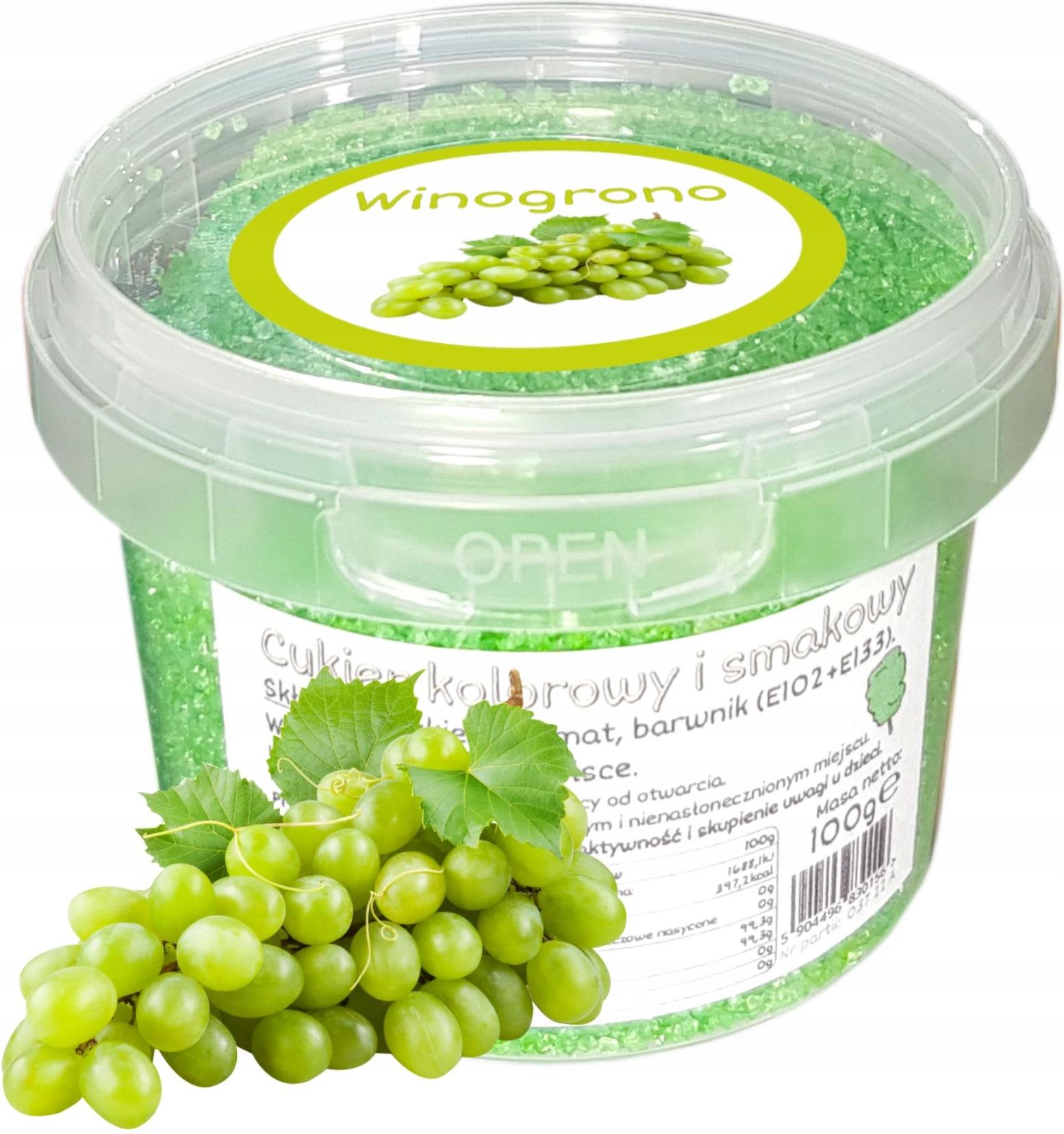 Admaj Cukier Do Waty Cukrowej Winogrono 100g Winogronowy Zielony ...