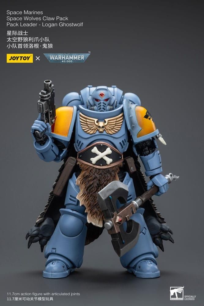 JoyToy Warhammer 40k Action Figure 1/18 Space Marines Space Wolves Claw ...