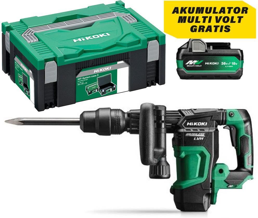 Młotowiertarka Akumulatorowy młot udarowy HiKOKI (dawniej Hitachi) H3641DA W2Z BRUSHLESS Multi ...