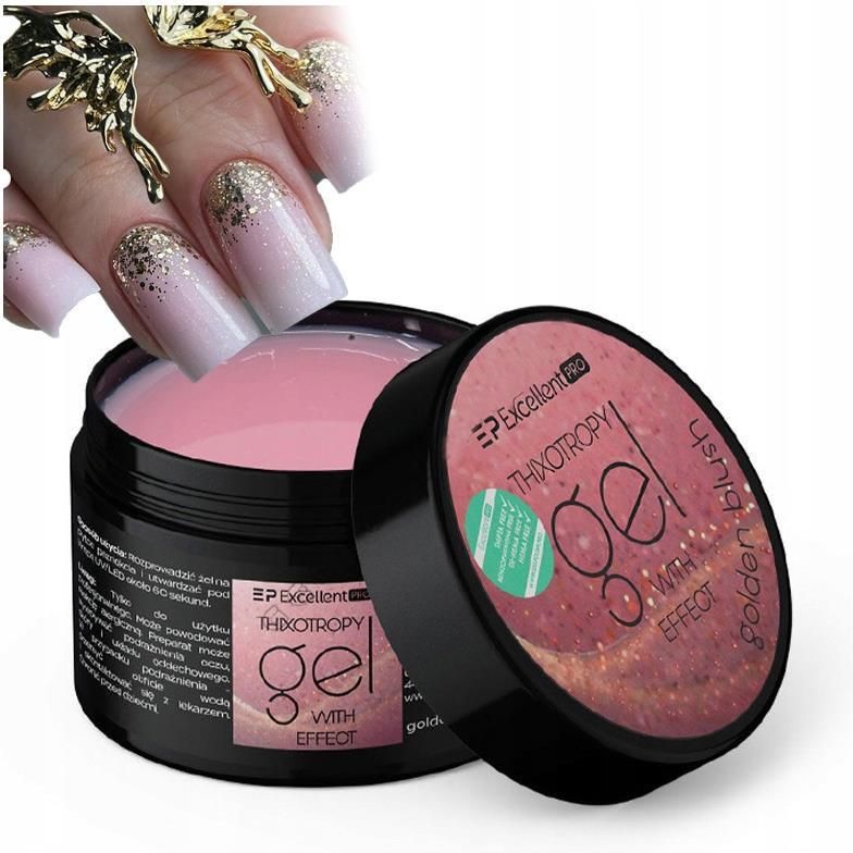 Excellent Pro Żel Budujący Thixotropy Gel With Effects Golden Blush 50G ...