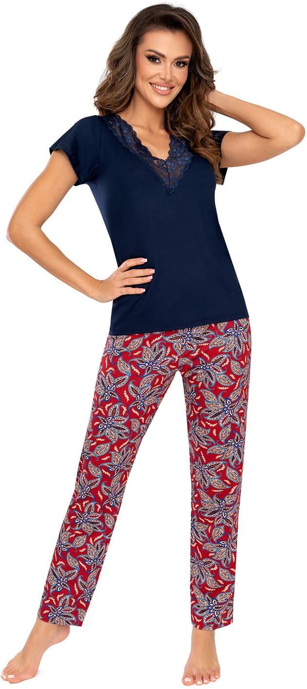 Donna Piżama Damska Model Rita Dark Blue - Ceny i opinie - Ceneo.pl