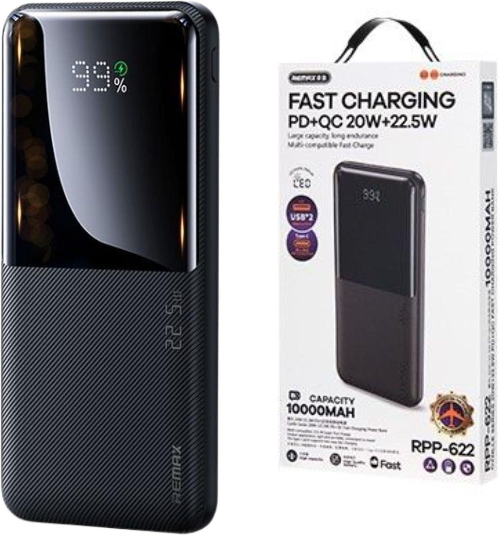 Powerbank Remax Cynile 10000Mah 2X Usb + Usb-C 20W Pd + 22.5W Qc Czarny (199551) - Opinie i ceny ...