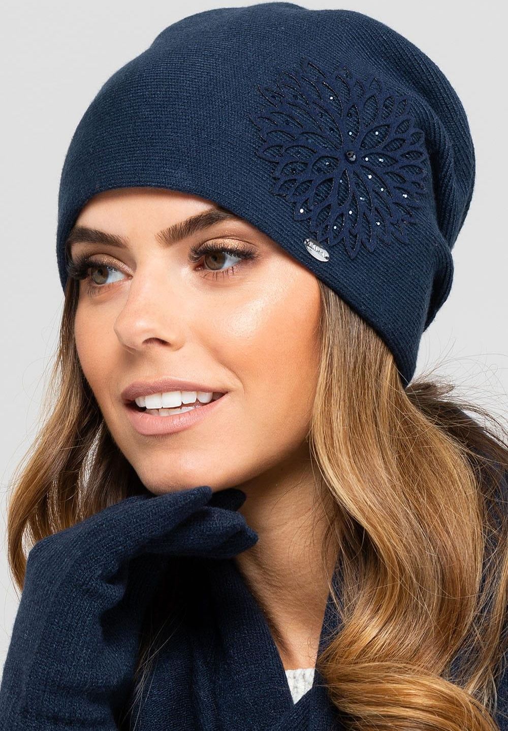 Kamea Czapka Damska Model Saragossa Navy - Ceny i opinie - Ceneo.pl