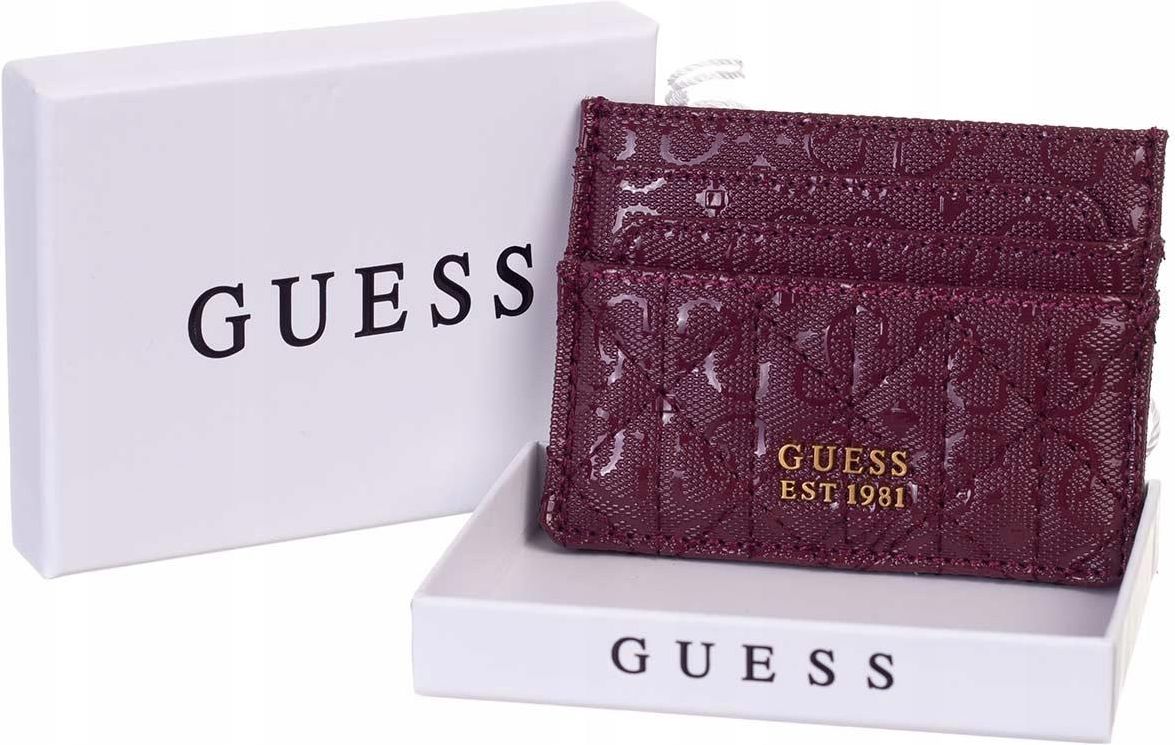 Guess Cardholder Aveta Slg Card Holder Bordowy - Ceny i opinie - Ceneo.pl