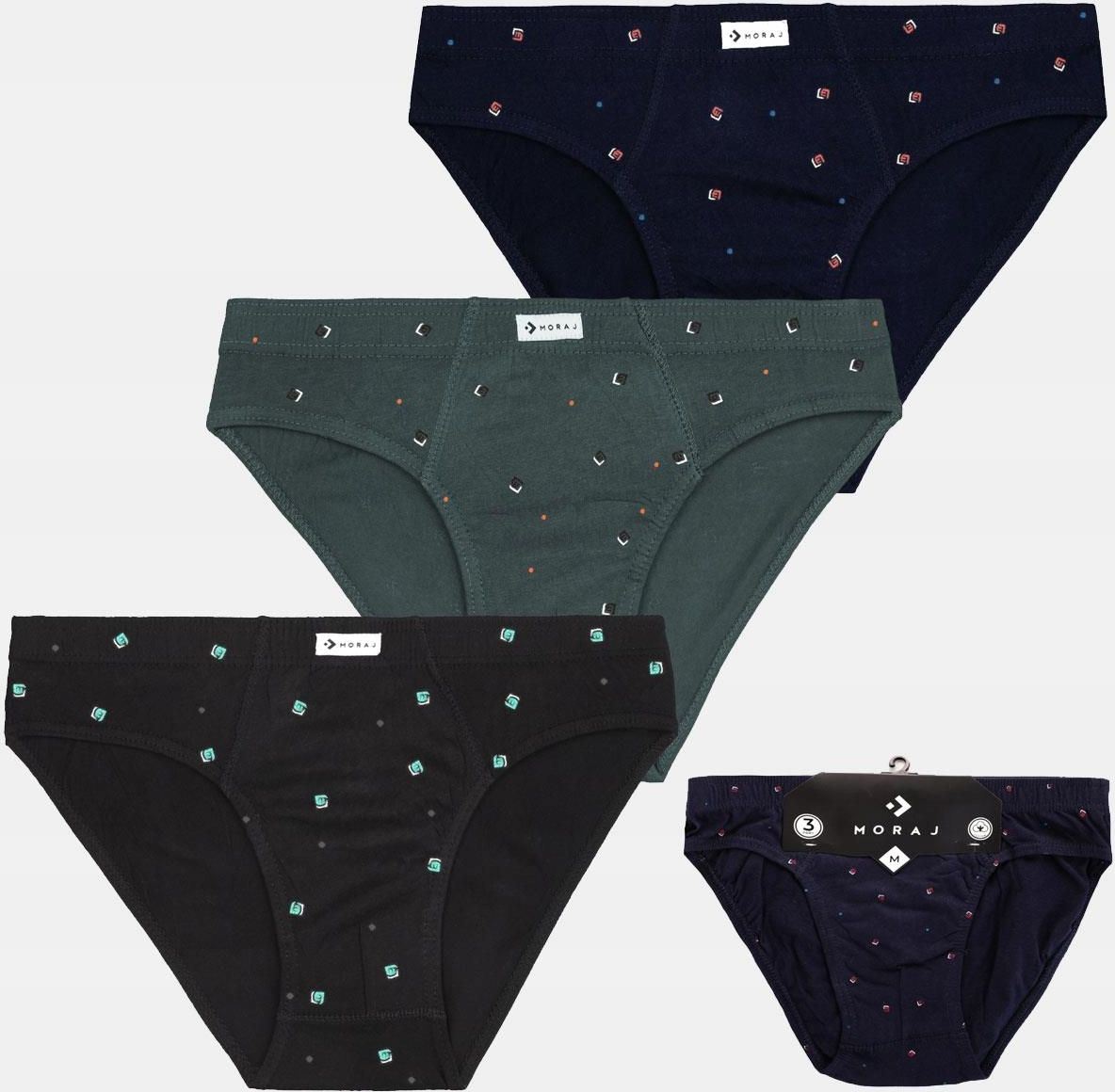 3x Slipy Męskie 100% bawełniane Majtki klasyczne L Moraj - Ceny i ...