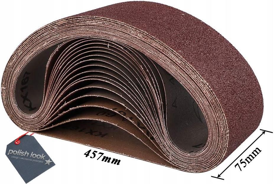 Polishlook Taśma Pas Bezkońcowy Szlifierki Taśmowej 75X457 Papier ...