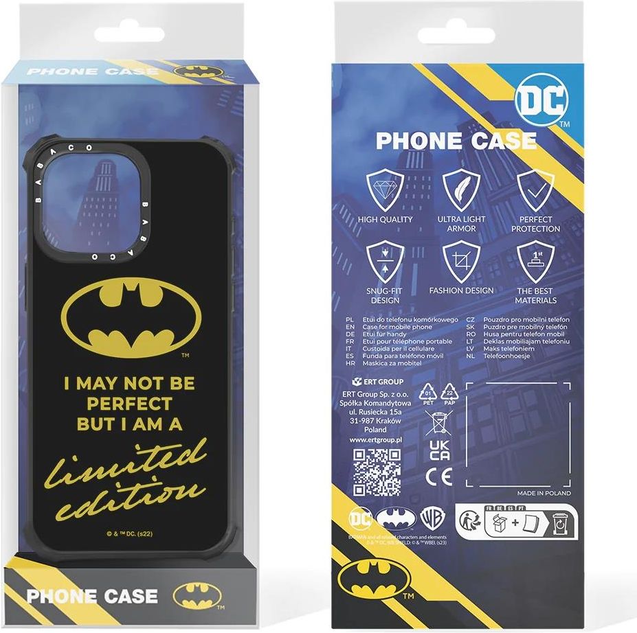 Ert Group Etui Do Apple Iphone 15 Plus Batman 062 Dc Magsafe Żółty ...
