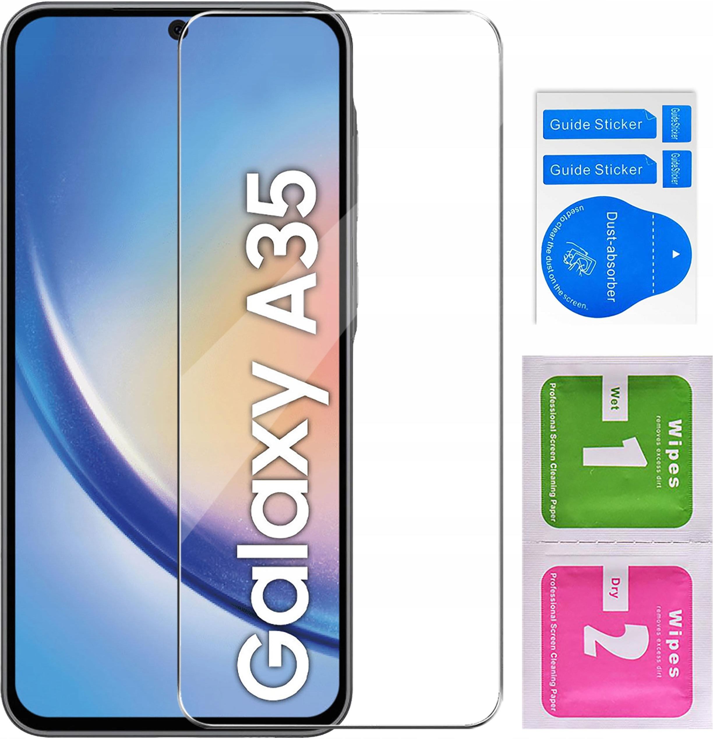 Krainagsm Etui Do Samsung Galaxy A35 A35 5G Case Soft Matt Plecki Szkło 9H - Etui na telefon ...