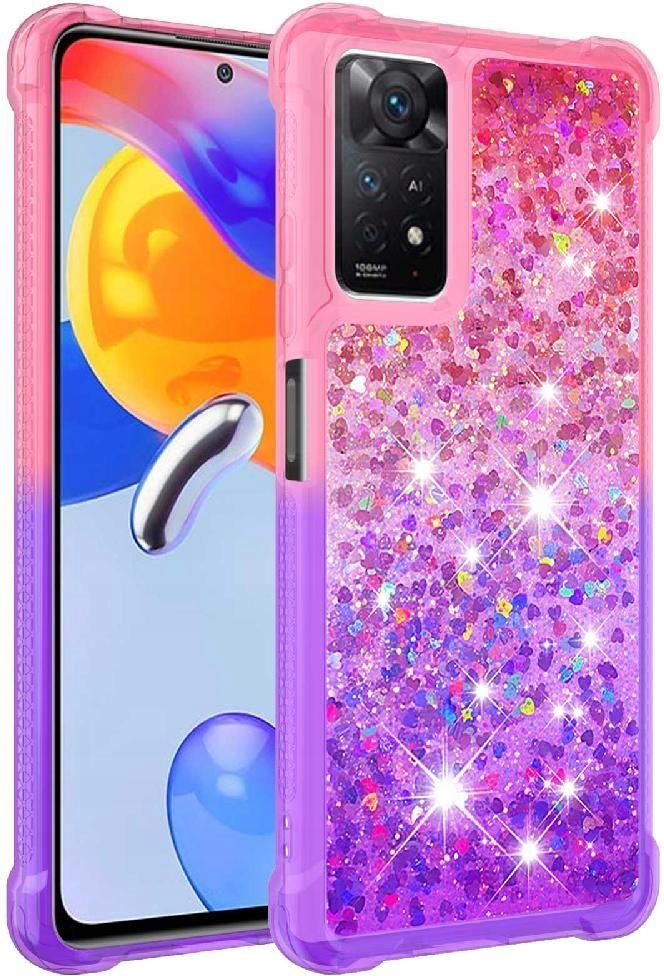 Etui Dla Xiaomi Redmi Note 11 Pro Płynny Brokat Śmieszny Błyszczący ...