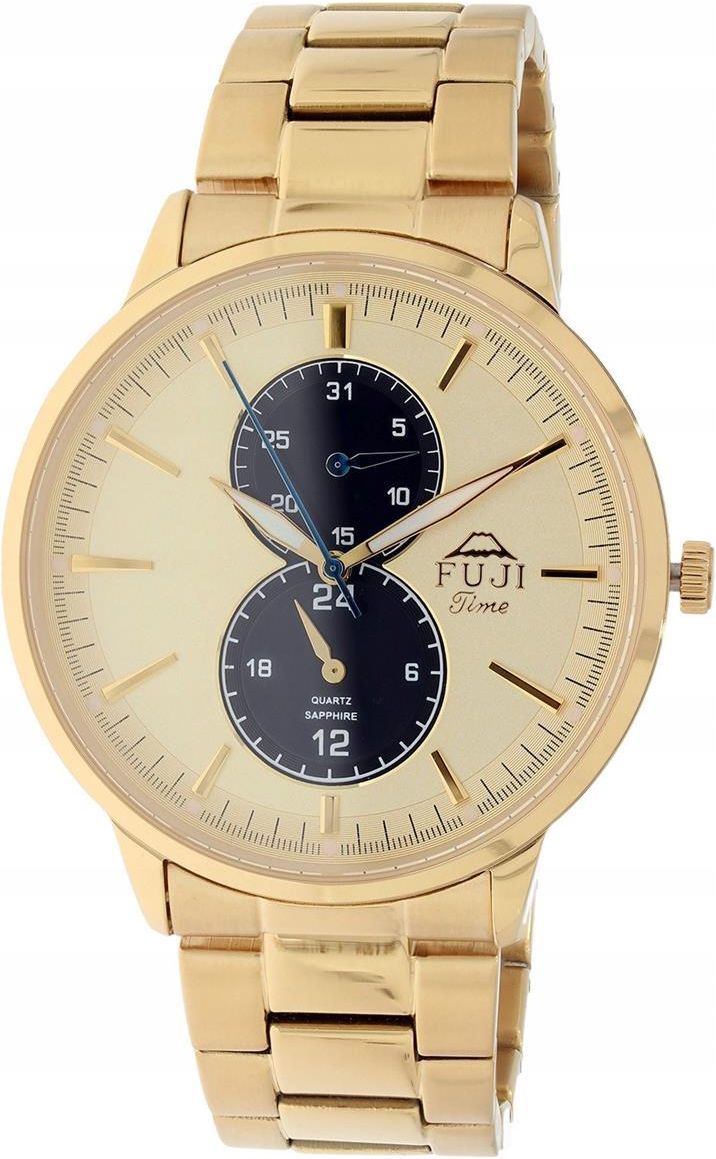 Fuji Time M7108QG Gold/Black - Zegarki - Ceny i opinie - Ceneo.pl