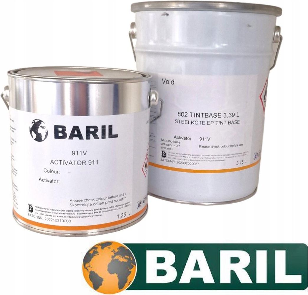 Baril Coatings Podkład Epoksydowy 802 Steelkote Ep 3,75L+Utw.1,25L ...