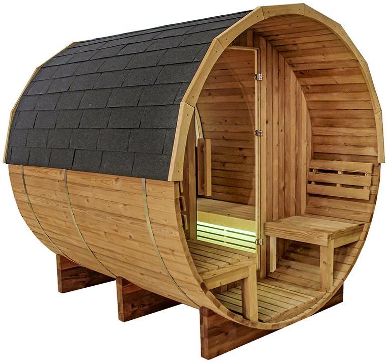 Hydro San Sauna Ogrodowa Fińska Beczka Z Piecem Tromso-Hg 4-6 Osobowa ...