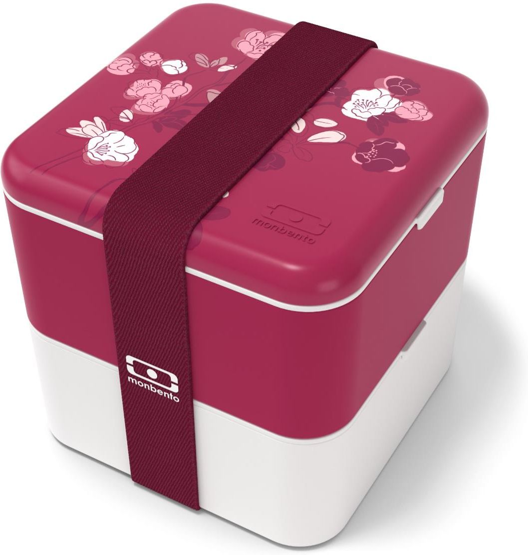 Monbento Lunchbox Bento Square Made in France Graphic Magnolia ...