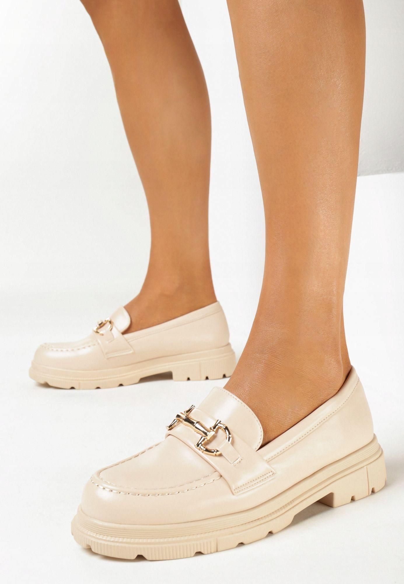 Born2Be Beżowe Mokasyny damskie 39 Ekoskóra Casual - Ceny i opinie ...