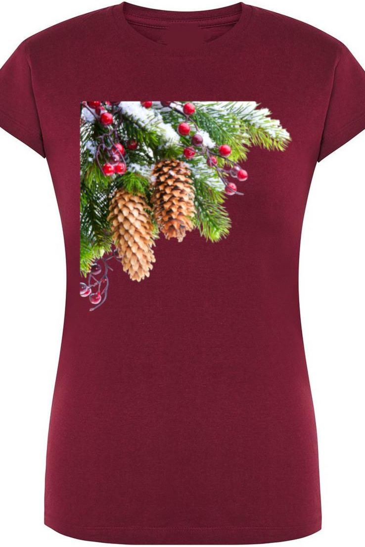 Szyszka Świąteczny T Shirt Damski Modny R S Ceny I Opinie Ceneo Pl