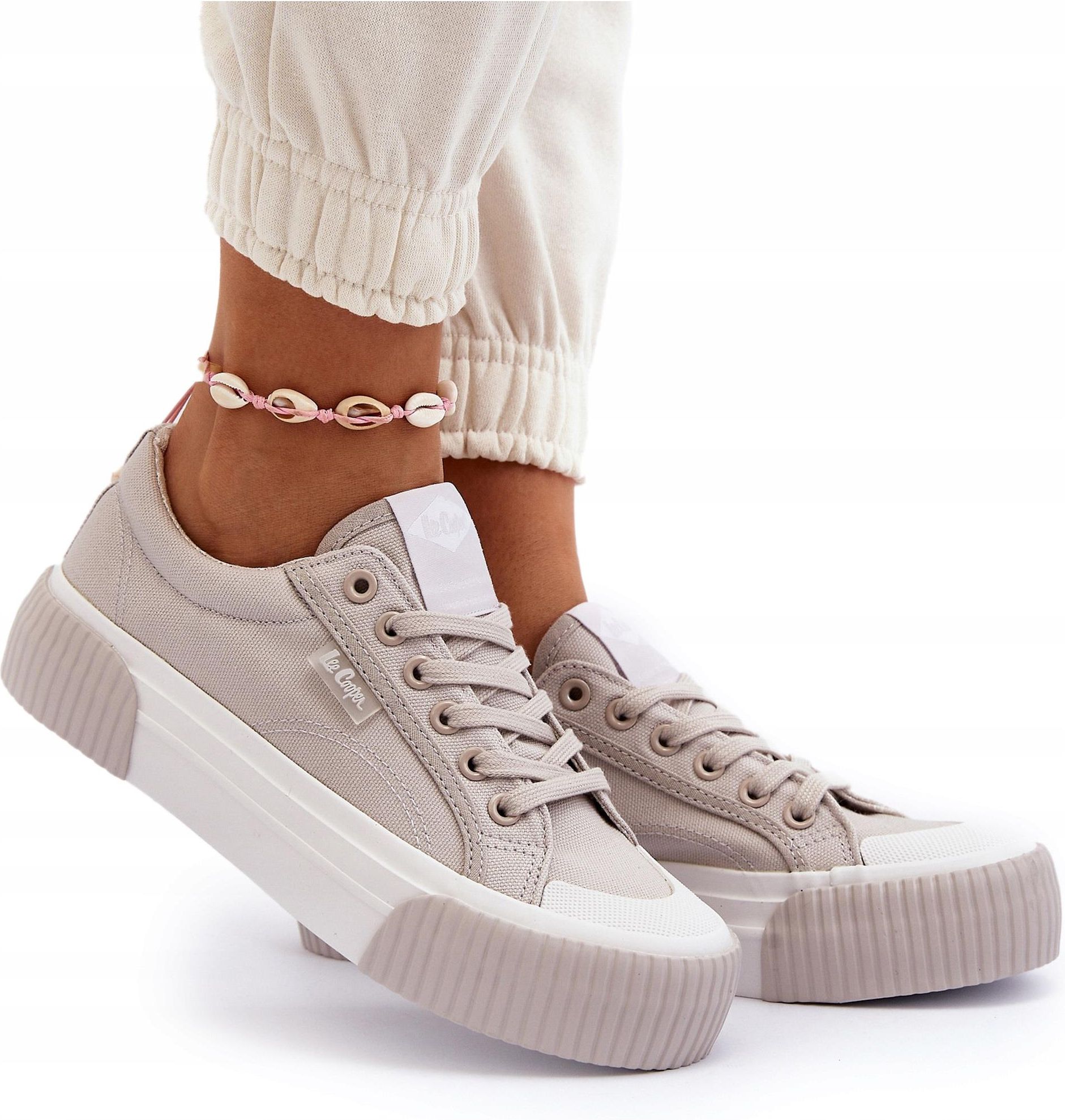 Trampki Damskie Na Grubej Podeszwie Lee Cooper LCW-24-31-2178 Szare 39 ...
