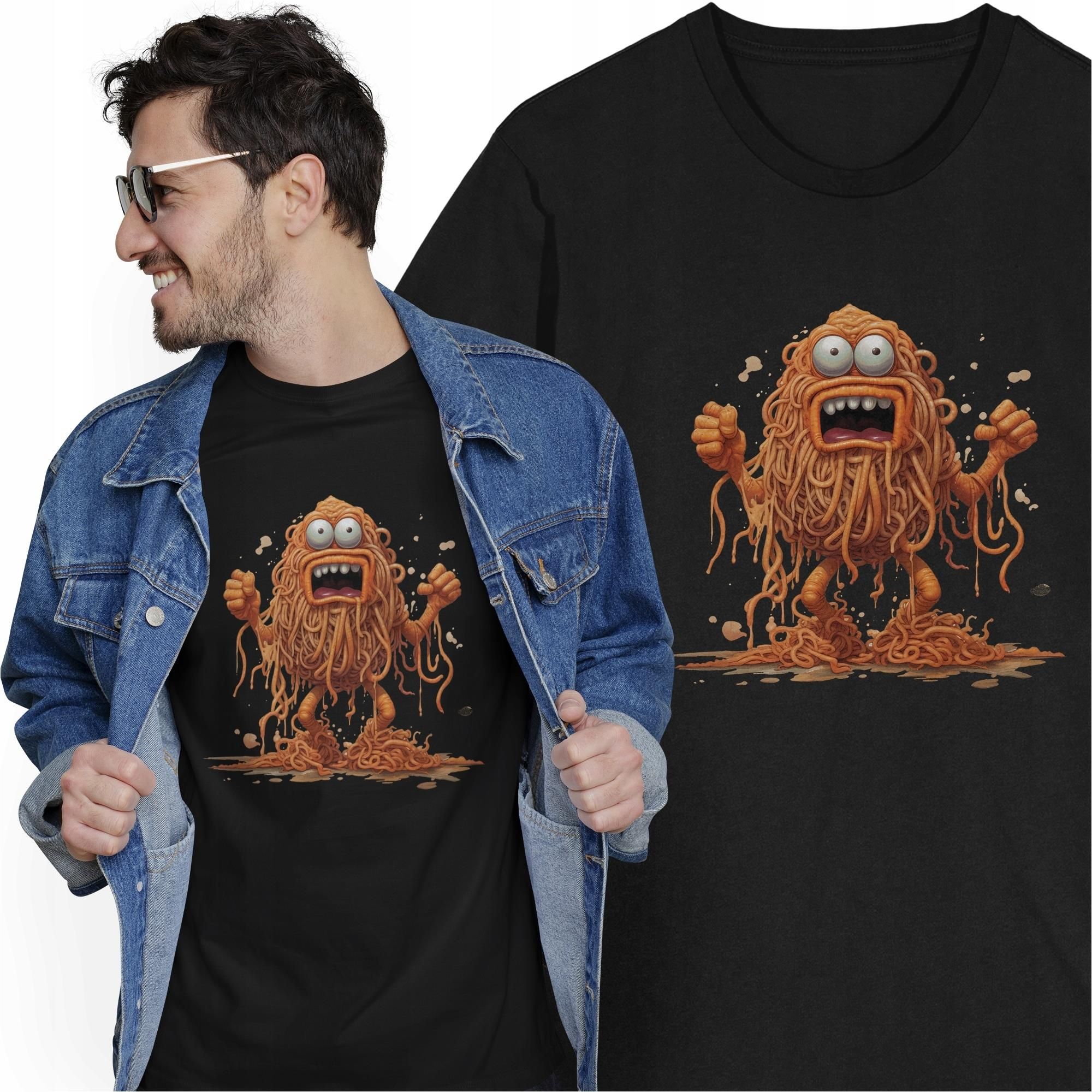 Koszulka Potwór Spaghetti Pastafarianizm Jedzenie Włochy Italy - Ceny i ...