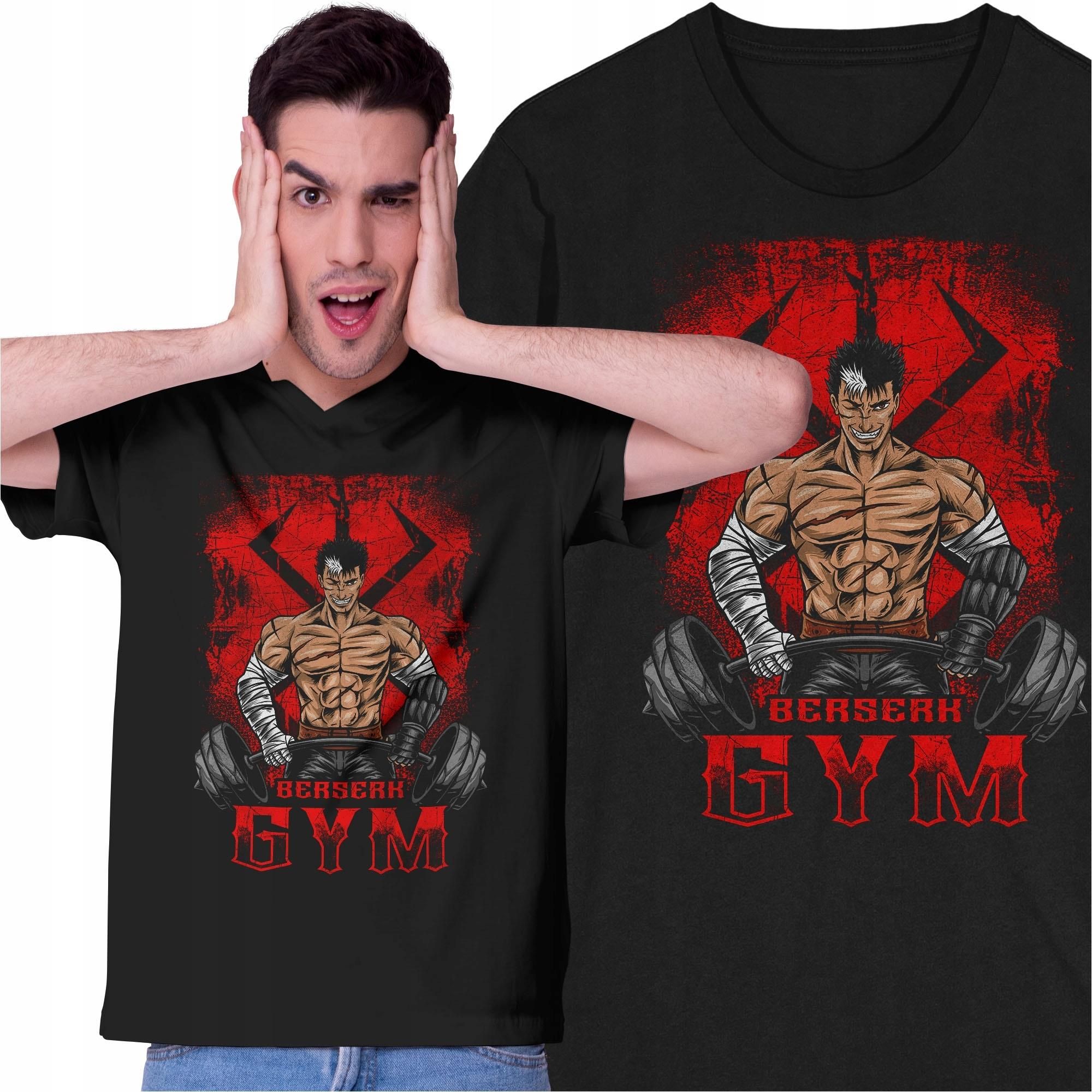 Koszulka na Siłownię Trening Berserk Gym Anime Manga Najemnik Guts ...