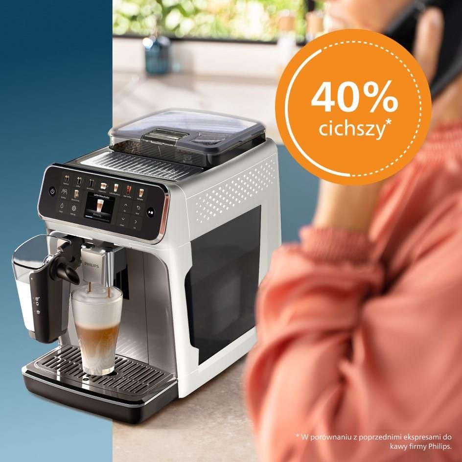 Ekspres PHILIPS 5500 LatteGo EP5545/70 biały - Opinie i ceny na Ceneo.pl