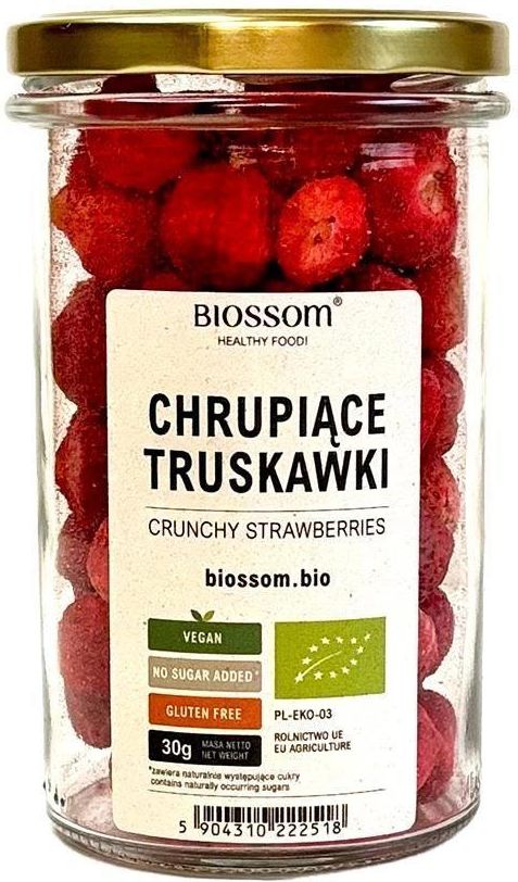 Biossom Chrupiąca Truskawka Bezglutenowa Bio 30g - Ceny i opinie - Ceneo.pl