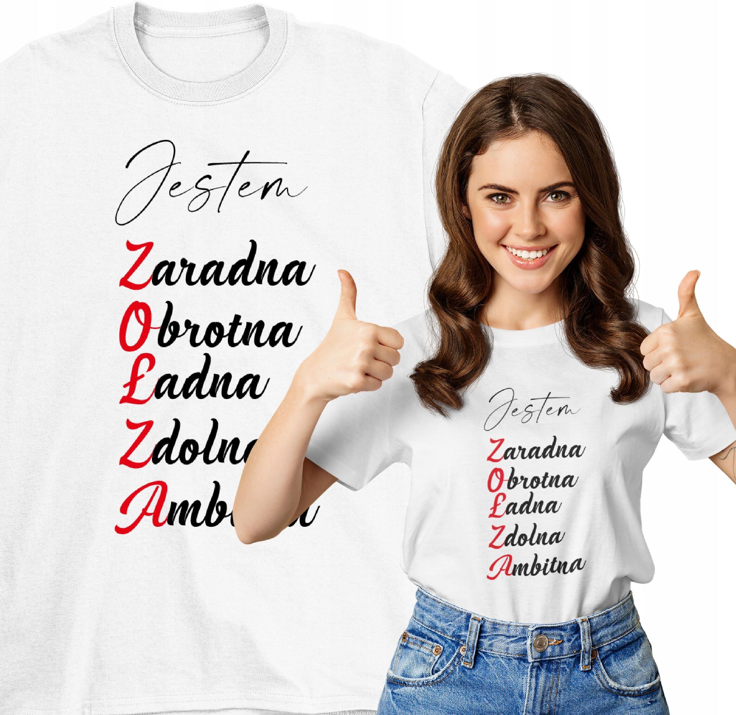 Koszulka Damska Zołza Z Nadrukiem Napisem Biała Bluzka T-shirt XXL - Ceny i opinie - Ceneo.pl