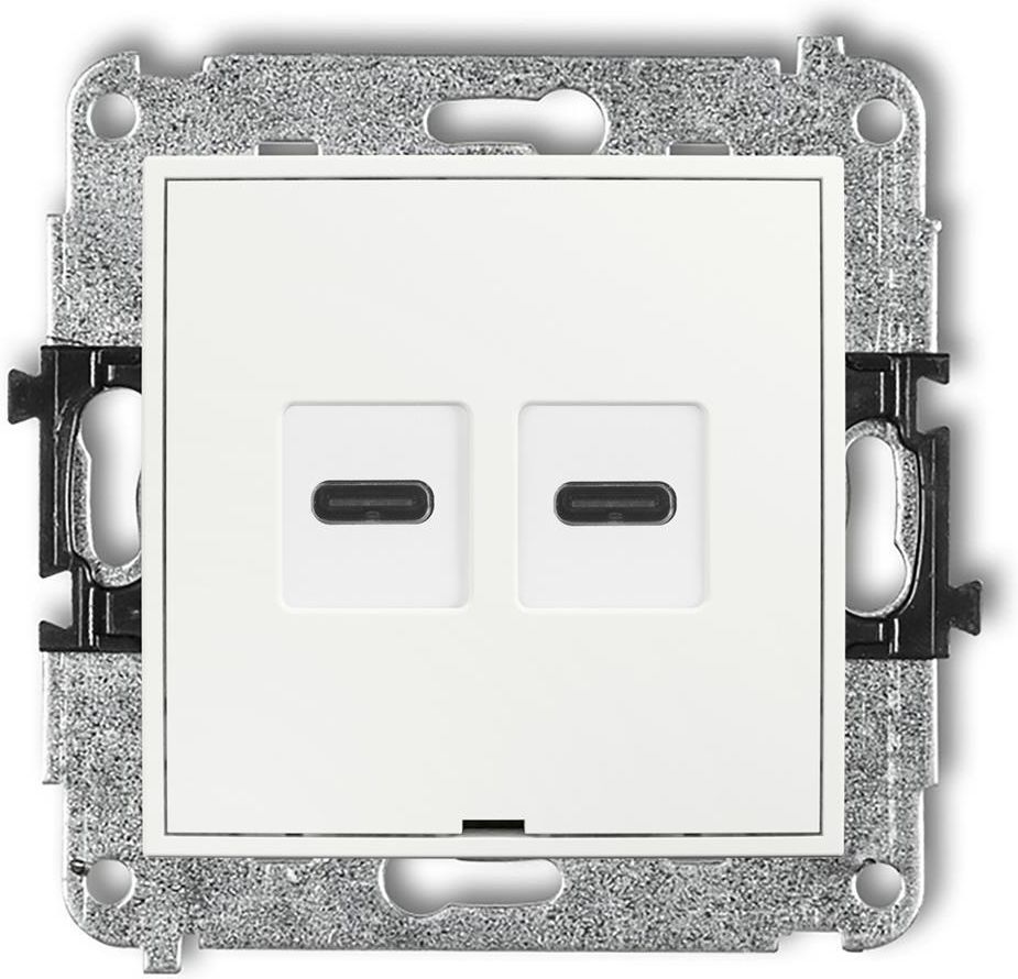 Karlik Mini Mechanizm Ładowarki Usb Podwójnej 2Xusb C Biały Mat ...
