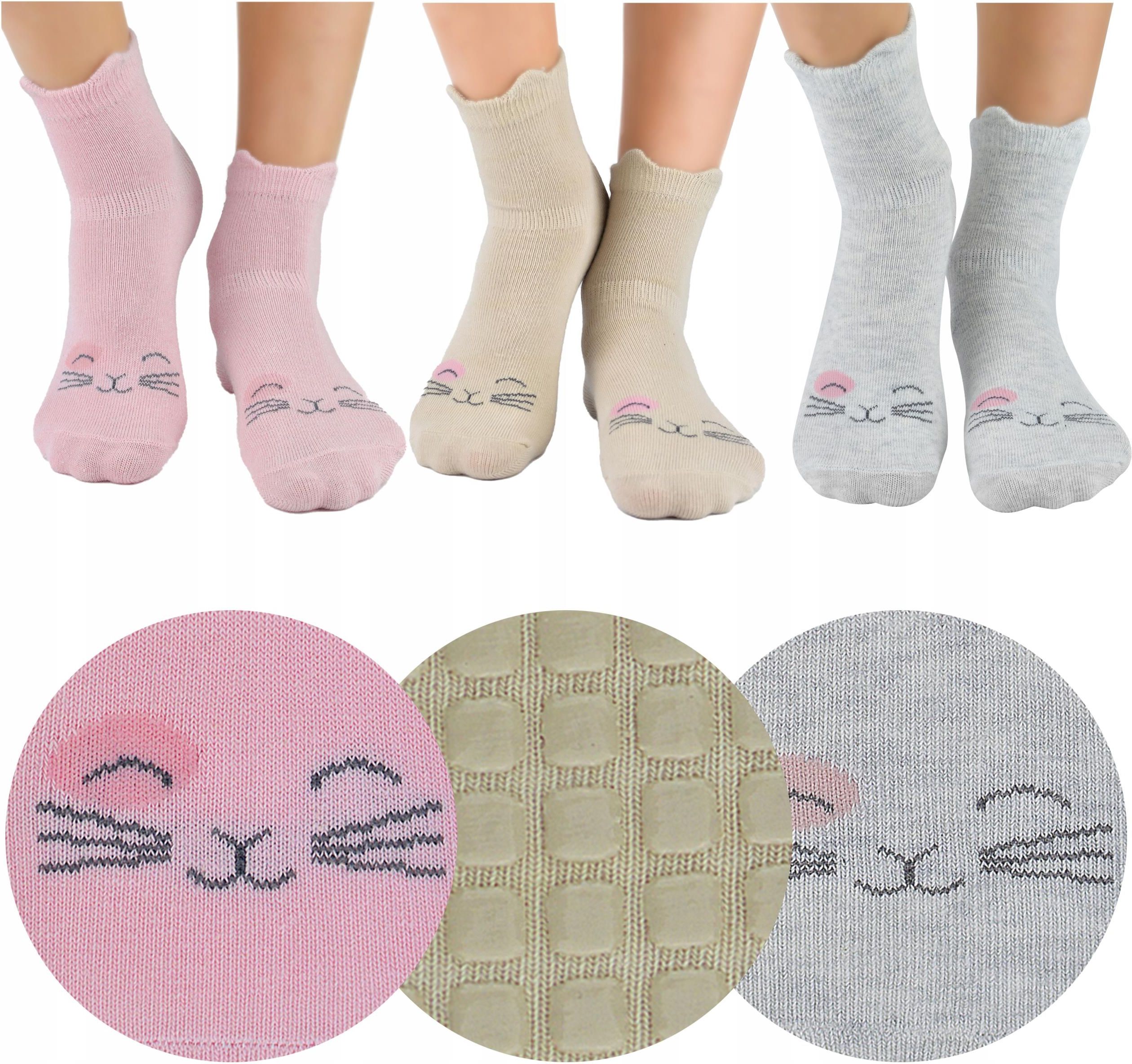 3x Skarpetki Bawełniane Antypoślizgowe z Silikonem Abs Noviti r. 19-22 - Ceny i opinie - Ceneo.pl