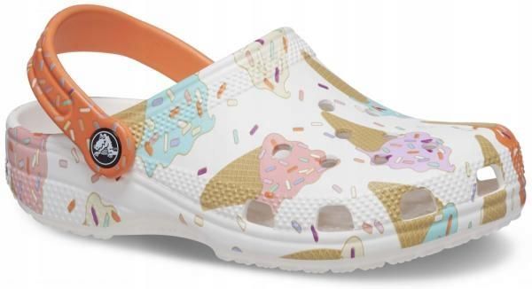 Dziecięce Buty Chodaki Crocs Classic Ice Cream Graphic 208572 Clog 22 ...