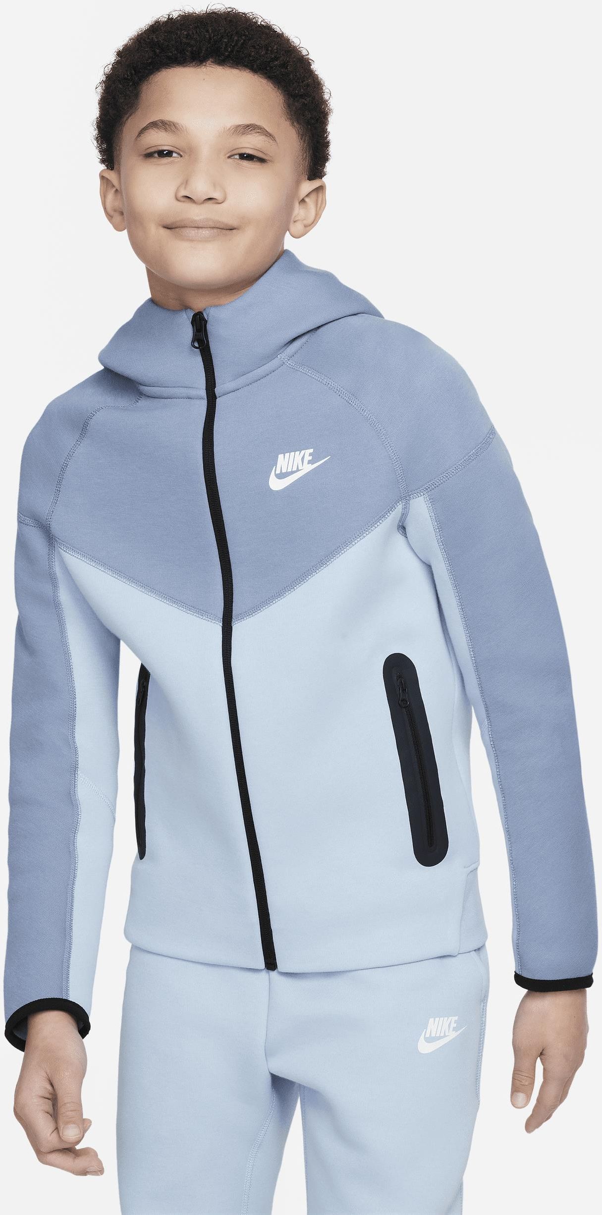 Rozpinana bluza z kapturem dla dużych dzieci (chłopców) Nike Sportswear ...
