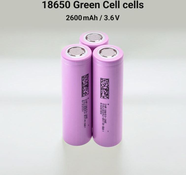 Green Cell 50x Ogniwo Akumulator 18650 Li-Ion INR1865026E 3.6V 2600mAh ...