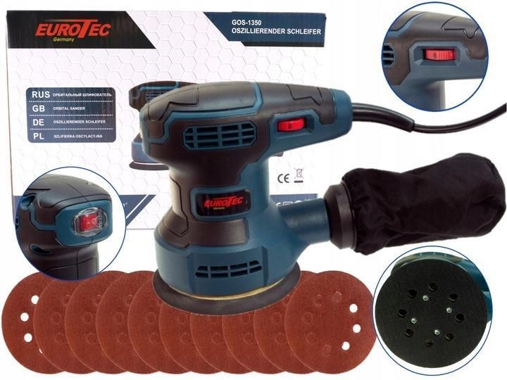 Eurotec Germany Szlifierka Oscylacyjna Gos1350 - Opinie i ceny na Ceneo.pl