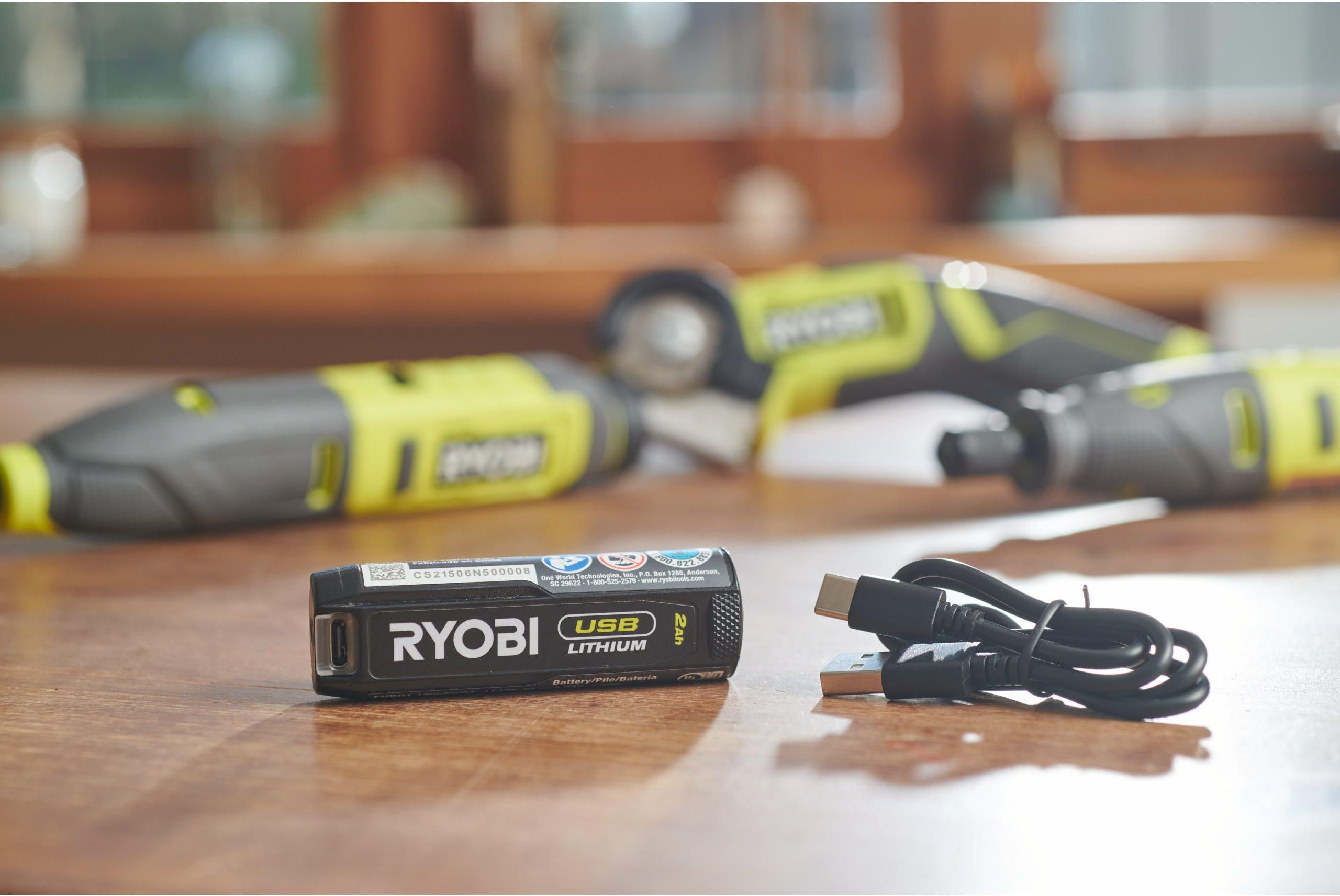 Ryobi Akumulator 2.0Ah Z Kablem Ładującym Usb Typu C Usb Lithium Rb420 ...
