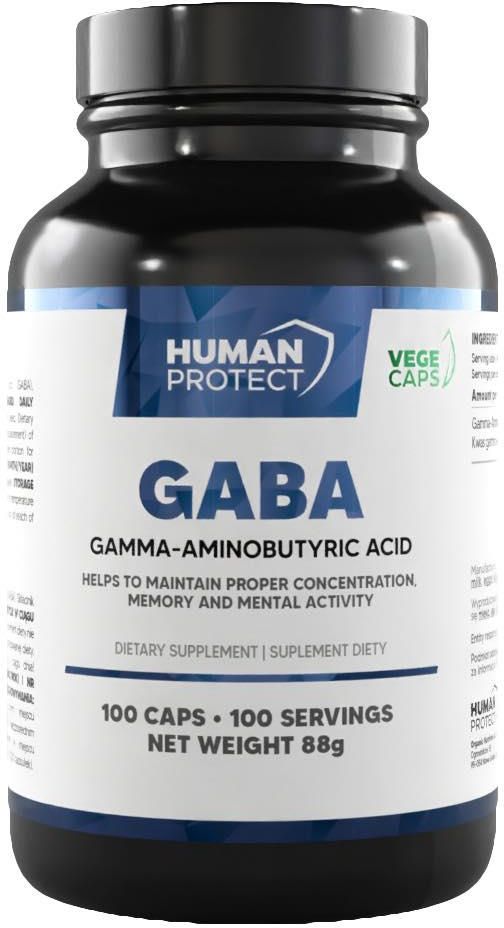 Preparat medycyny naturalnej Human Protect Gaba 750Mg 100Vkaps ...