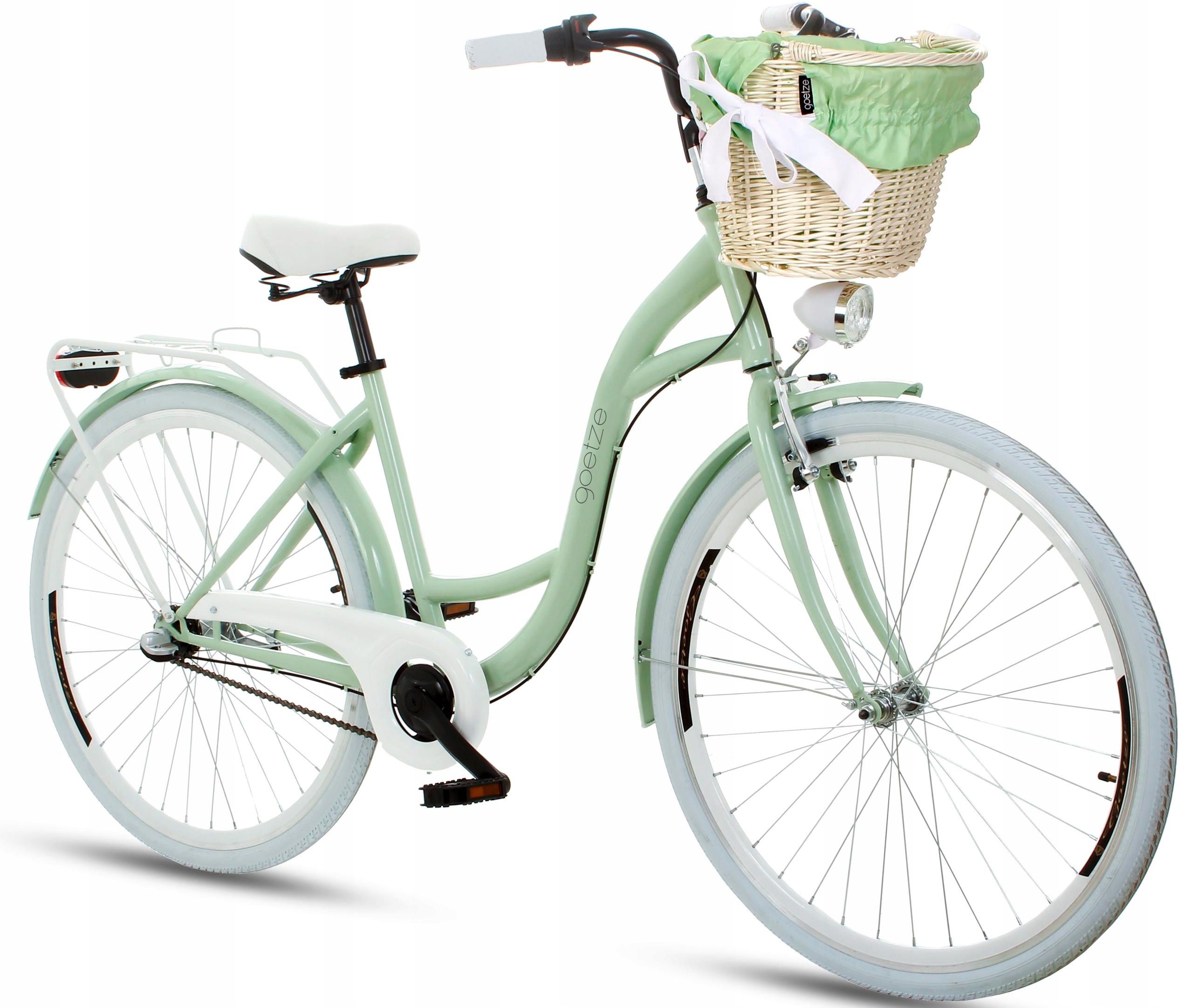 Goetze Style 3B+Kosz Zielony 28 2022 - Rowery Miejskie Damskie - Ceny i ...