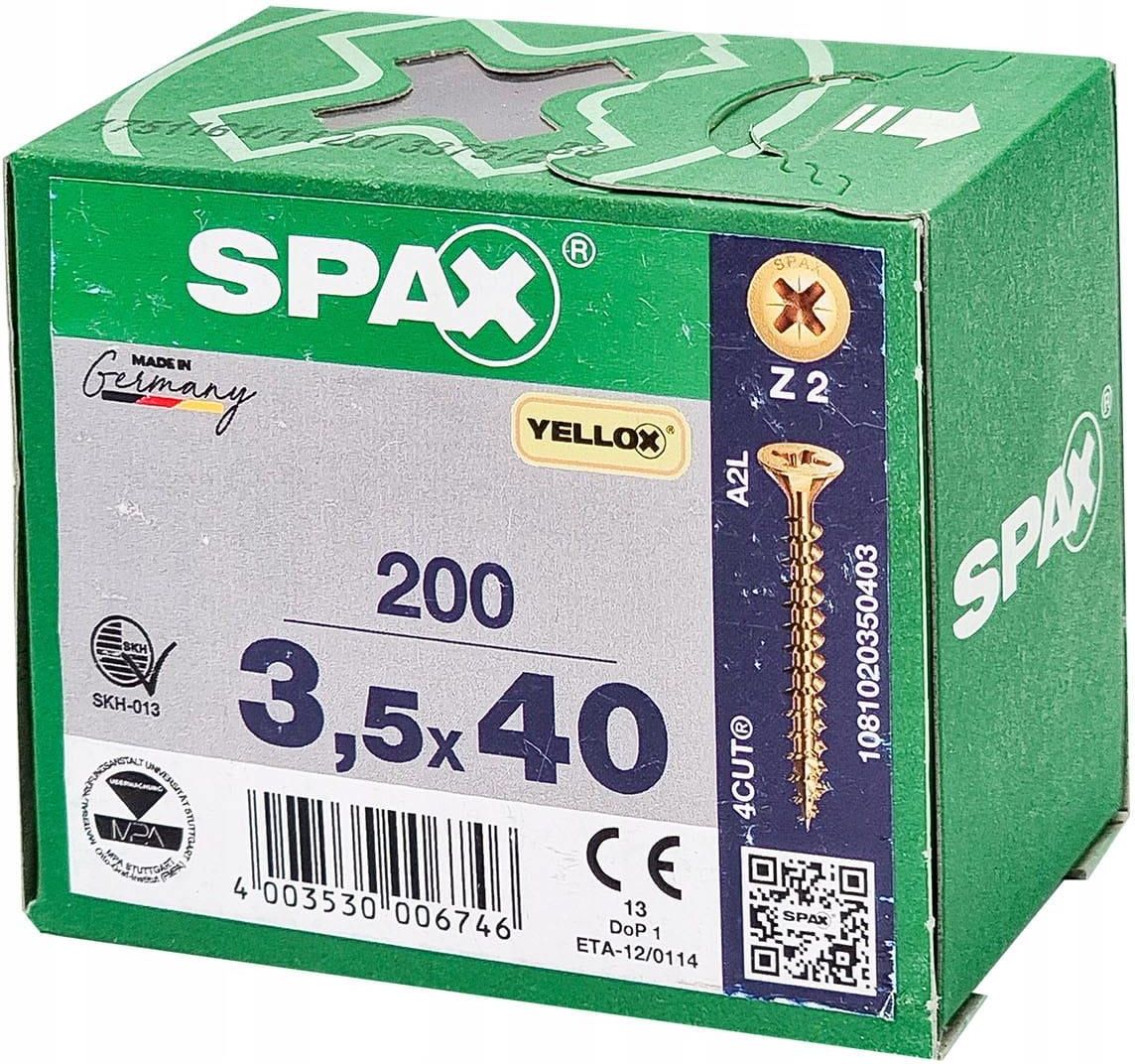 Spax Wkręty Uniwersalne 3.5x40 Pz2 - Opinie i ceny na Ceneo.pl