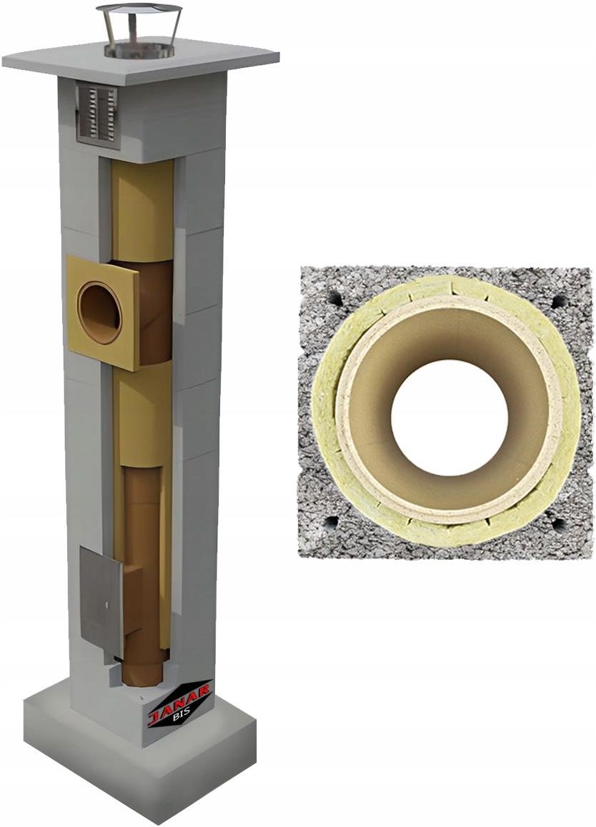 System kominkowy Janar Komin Systemowy Uniwersal K 8M Fi200 - Opinie i ceny na Ceneo.pl