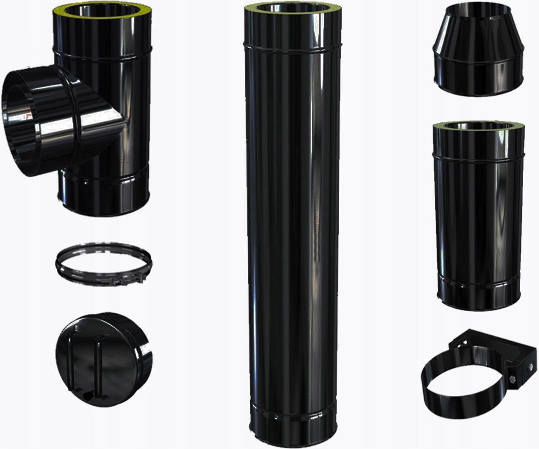 System kominkowy Tk Komin Izolowany 2M Czarny Zewnętrzny 80 - Opinie i ceny na Ceneo.pl