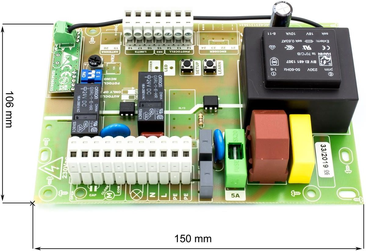 ELB11H - Sterownik do bram przesuwnych 230V 800W - łagodny start/stop ...
