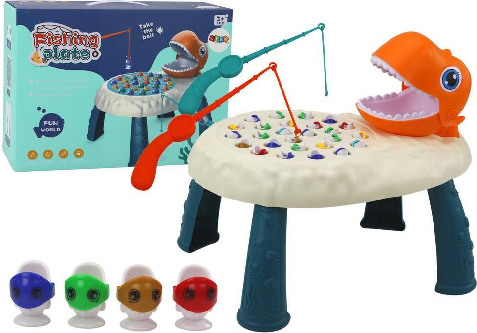 Leantoys Łowienie rybek Fishing Orange Dinosaur - Gra dla dziecka ...