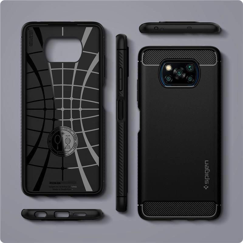 Etui Spigen Rugged Armor Na Xiaomi Poco X3 Pro/X3 Nfc Czarny Mat 19763582 - Etui na telefon ...