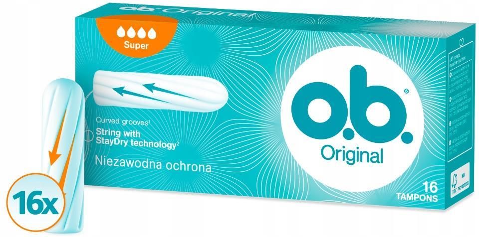 O.B. Original Super Zestaw Tampony 16szt. - Opinie i ceny na Ceneo.pl