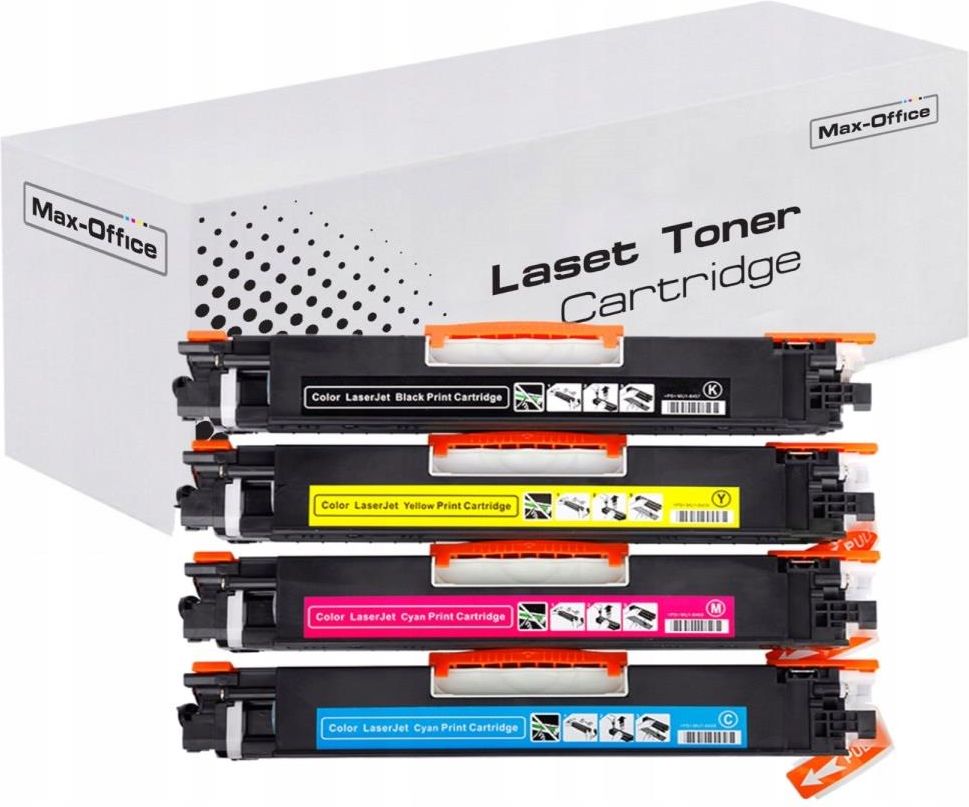 Max-Office 4x TONER DO CANON CRG729 I-Sensys LBP-7010C LBP-7018C CMYK ...