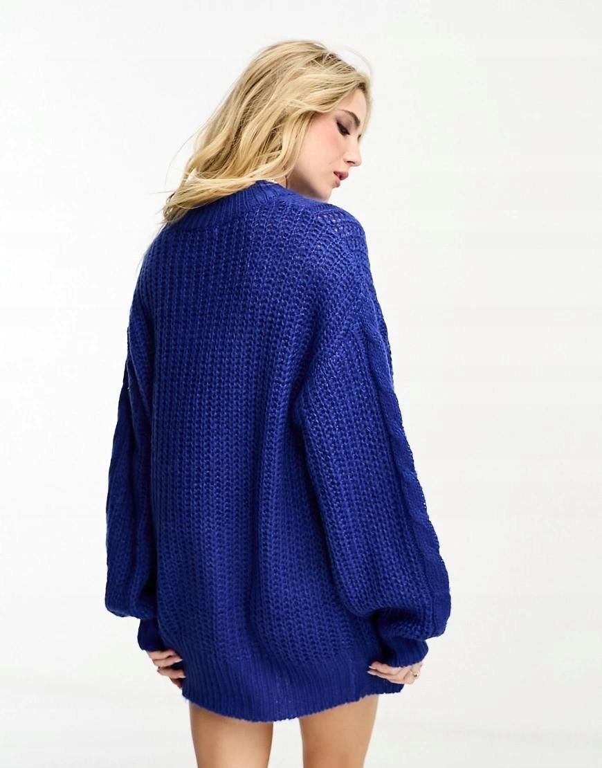 Brave Soul ath kobaltowy sweter akryl warkocz oversize M NH2 - Ceny i ...